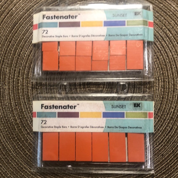 Ek Success | Office | Fastenater Sunset Orange Staple Bars | Poshmark